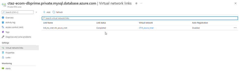 Unable to ping fqdn of mysql service from server on different subnets ...