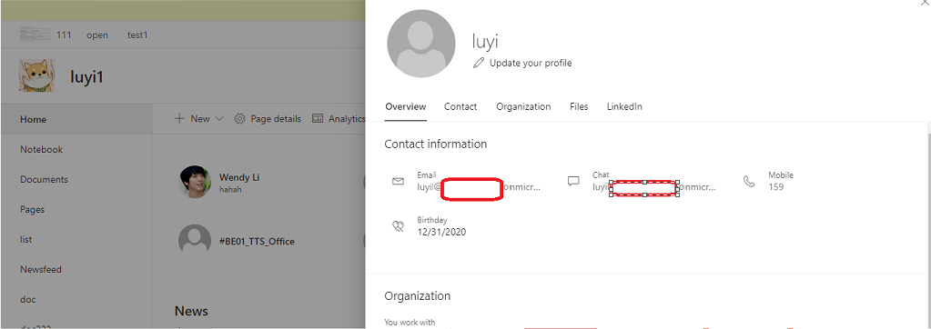 People Web Part not updating from Delve - Microsoft Q&A