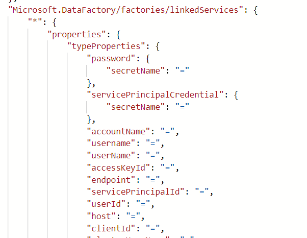 Azure Data Factory Arm Template Does Not Parametrize Secretname For Sql Microsoft Qanda 3929