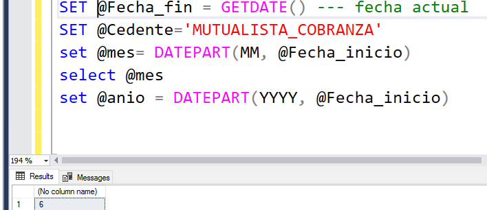 DECLARACION DE VARIABLES - Microsoft Q&A