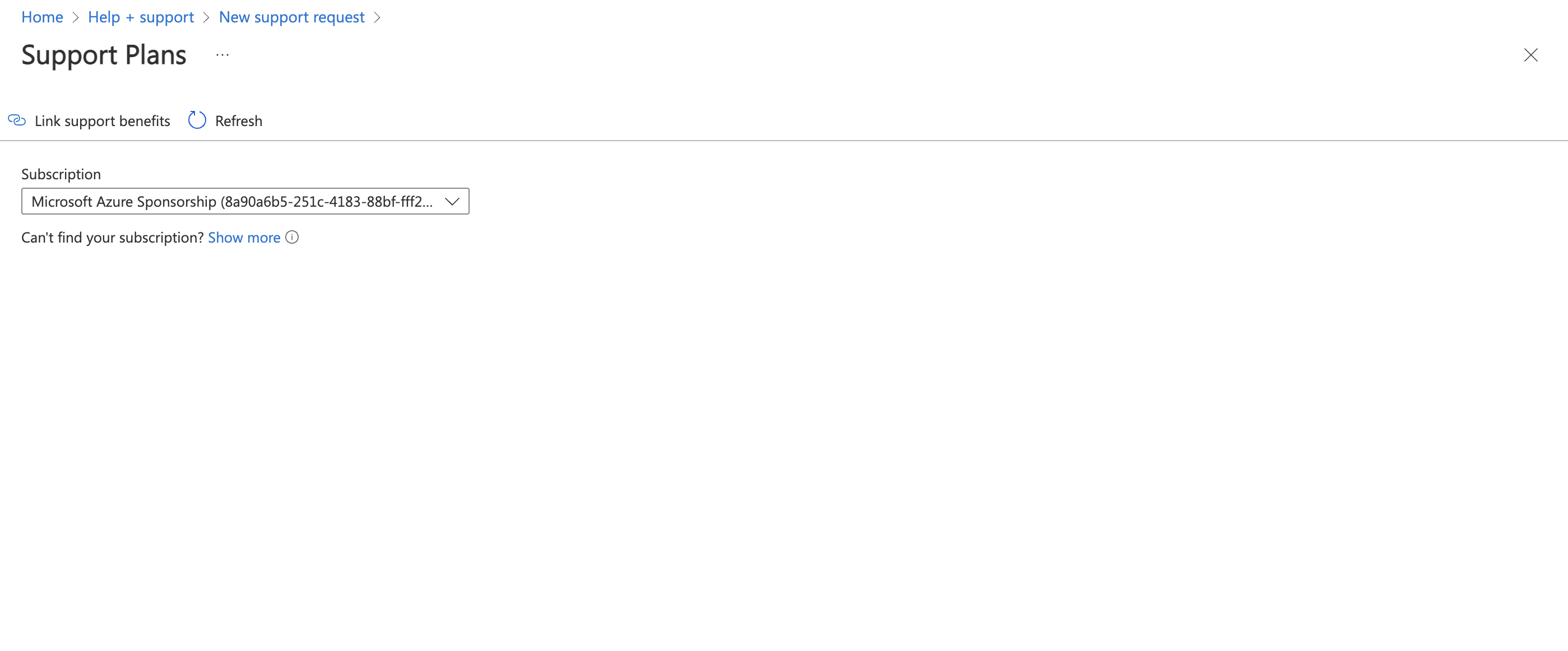 Can't upgrade support plan - Microsoft Q&A