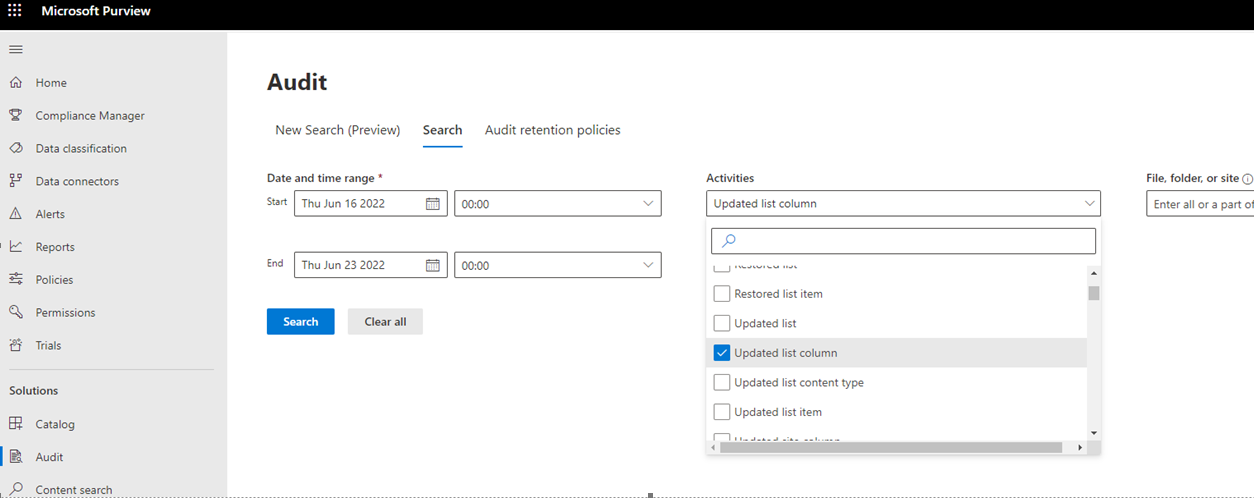 Sharepoint Online Audit - Who changed the setting for a field ...