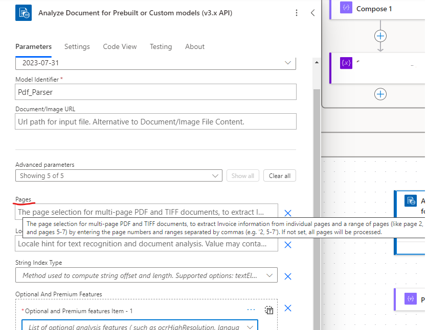 Azure Form Recognizer to not read certain pages from PDF - Microsoft Q&A