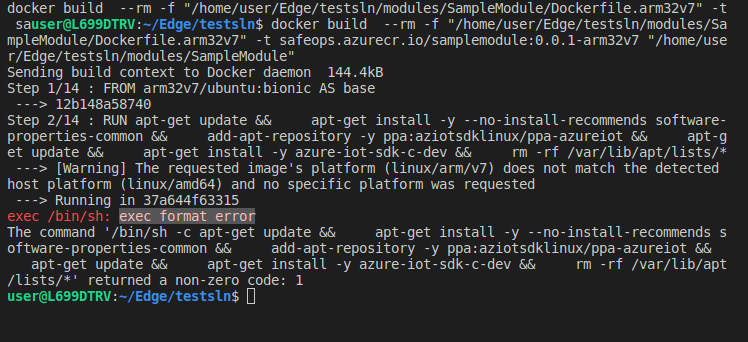 Azure Iotedge How to build arm32v7 module based on linux machine with ... Azure Iotedge How to build arm32v7 module based on linux machine with ...