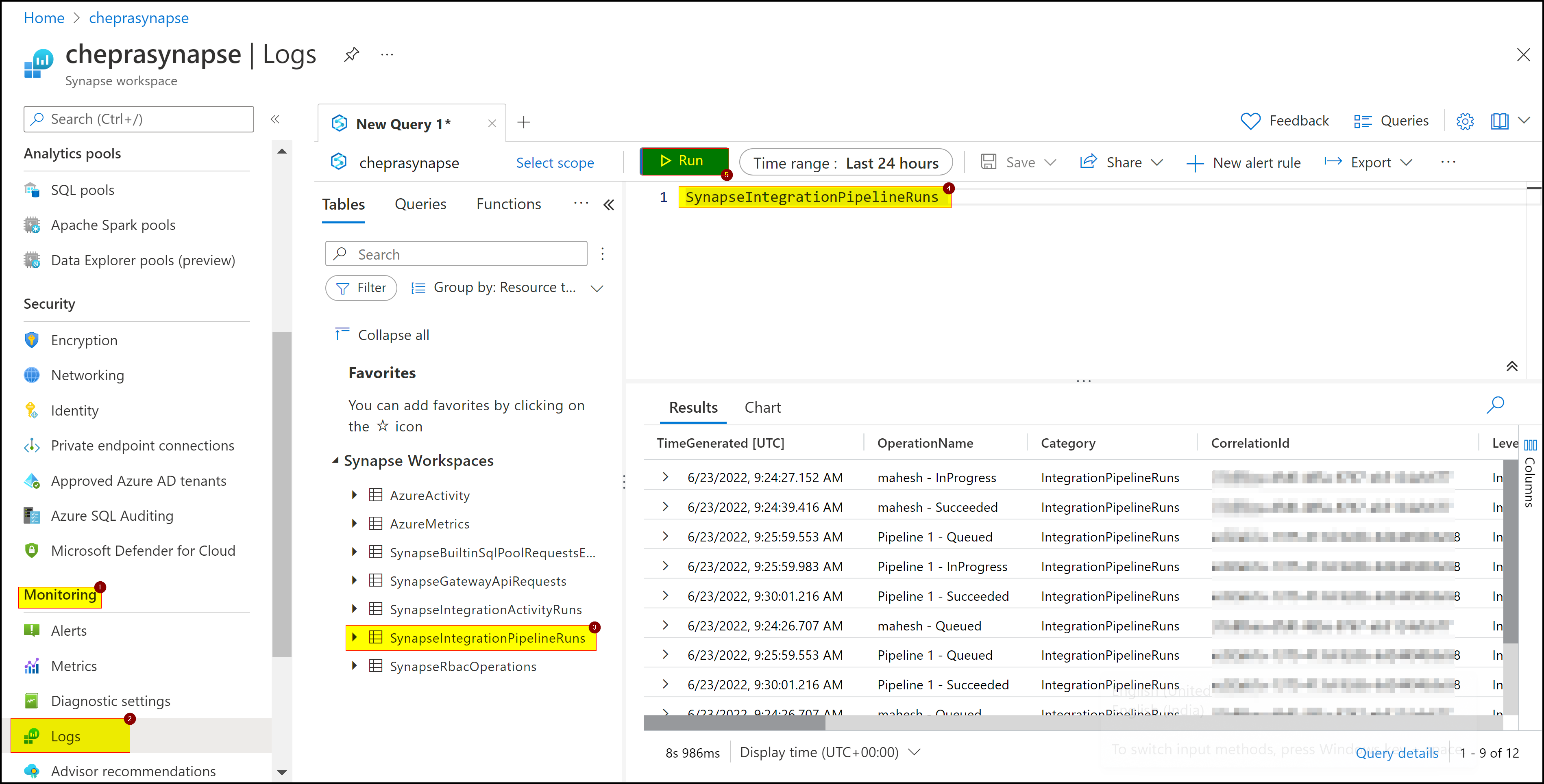 About the fact that the Log Management for queries is not displayed in ...
