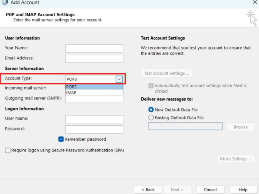 Outlook Classic help to create profile and move emails - Microsoft Q&A