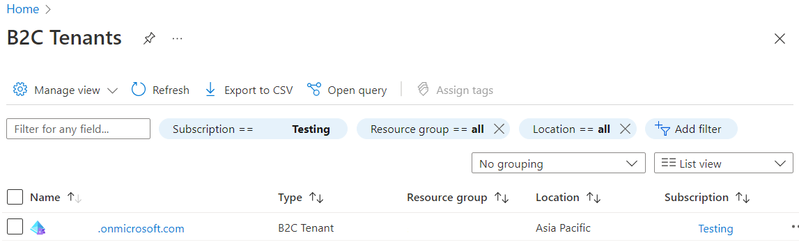 Issue in accessing and linking azure ad b2c tenant - Microsoft Q&A