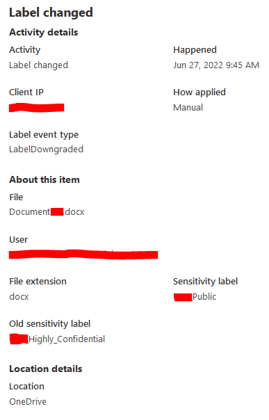 AIP Justification not being recorded? - Microsoft Q&A