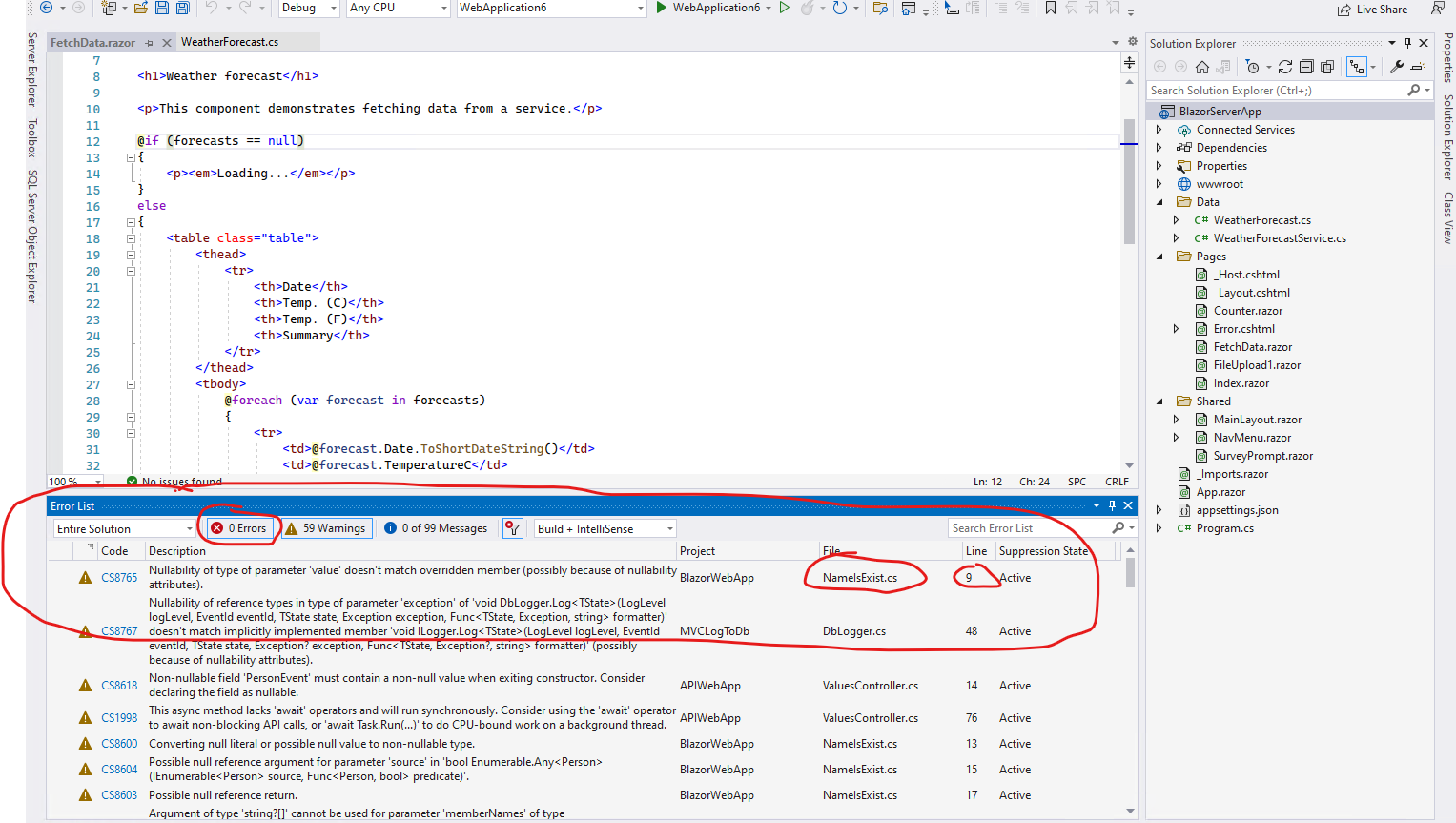 What setting must I turn on to get error messages? - Microsoft Q&A