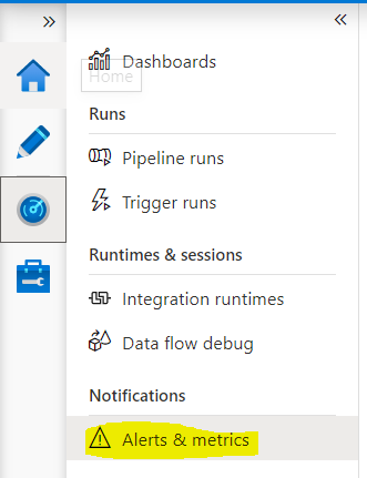 Does Synapse has Alerts & Metrics notification option ? - Microsoft Q&A