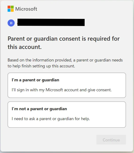 How to fix being stuck in the Microsoft Parent guardian consent loop, I ...