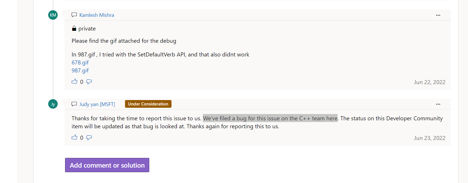 The method CreatePropertyPage doesnt get invoked - Microsoft Q&A