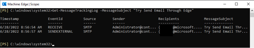 Mailbox Server 2016 not sending email to Edge Transport 2019 ...