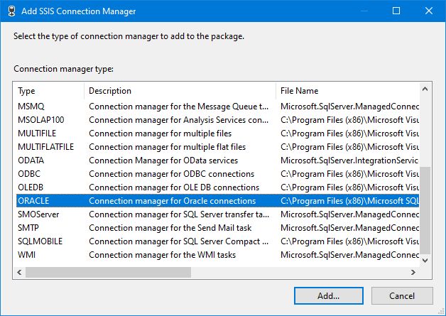 Ssis Cannot Find Oracle Connection Or Toolbox Items Microsoft Qanda 8489