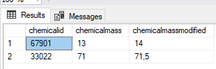How to display chemical id that have difference between chemical mass ...