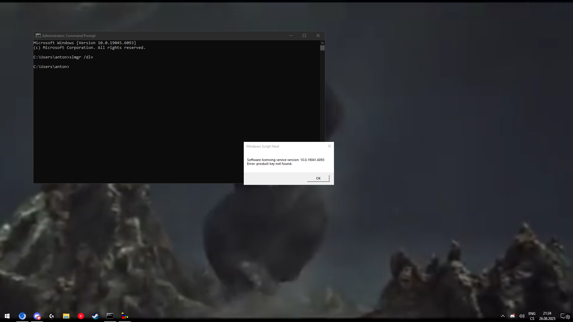 how to fix Windows activation after building a new PC? Error Code ...