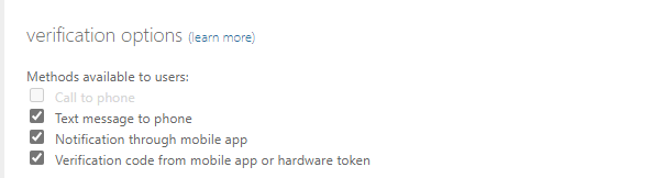 How to only allow 1 MFA method to be selected? - Microsoft Q&A