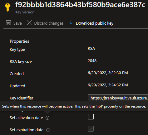 Activation date is not set when a key is rotated through Rotation Policy in Azure Key Vault ...