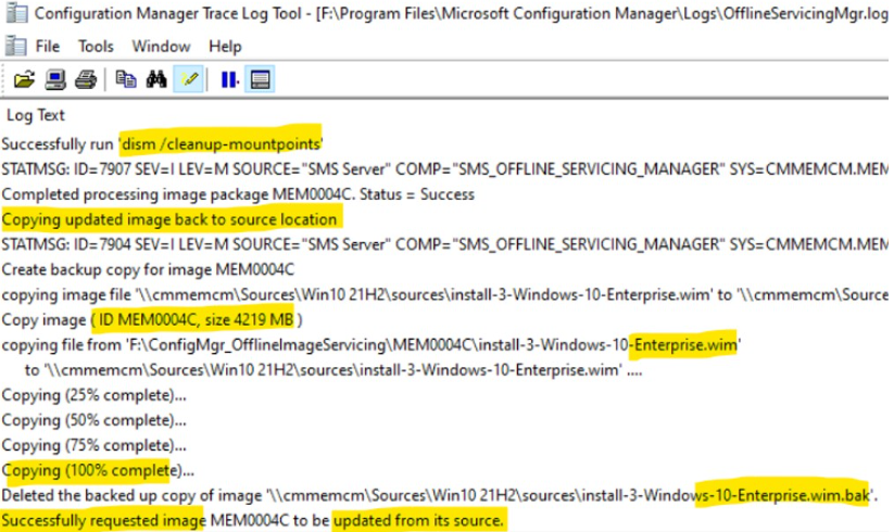 Scheduled Software Cumulate windows Update Applied to image but did ...