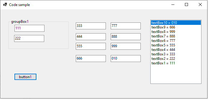 Dynamically Get A Control Namevalue In Loop Microsoft Qanda