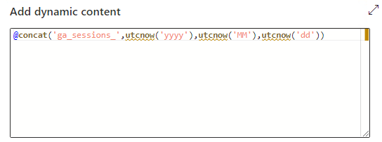 Adf Bigquery Unable To Add Dynamic Content In Source Microsoft Qanda 4053
