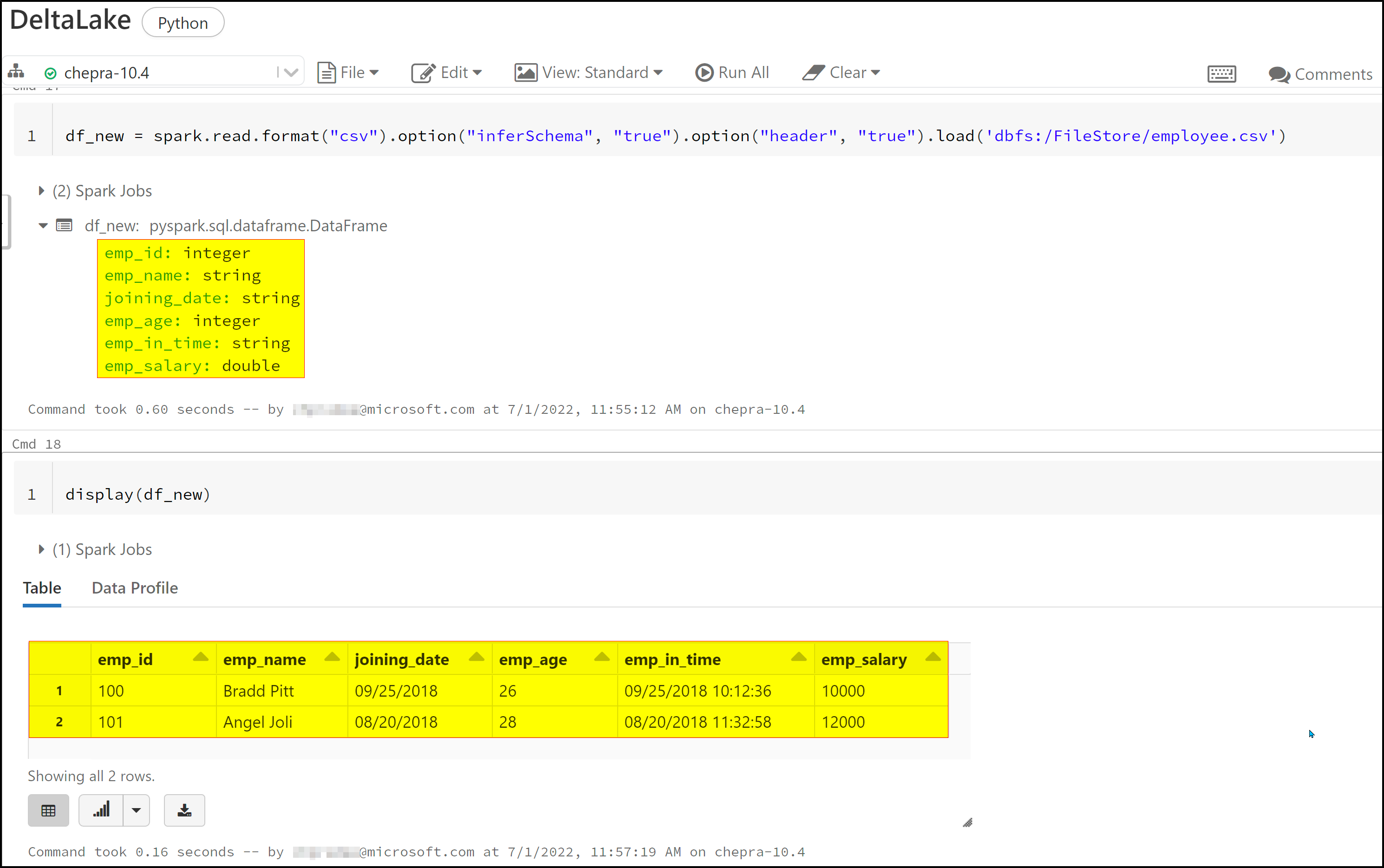 Losing Data Format when saving Delta Table - Microsoft Q&A Losing Data Format when saving Delta Table - Microsoft Q&A