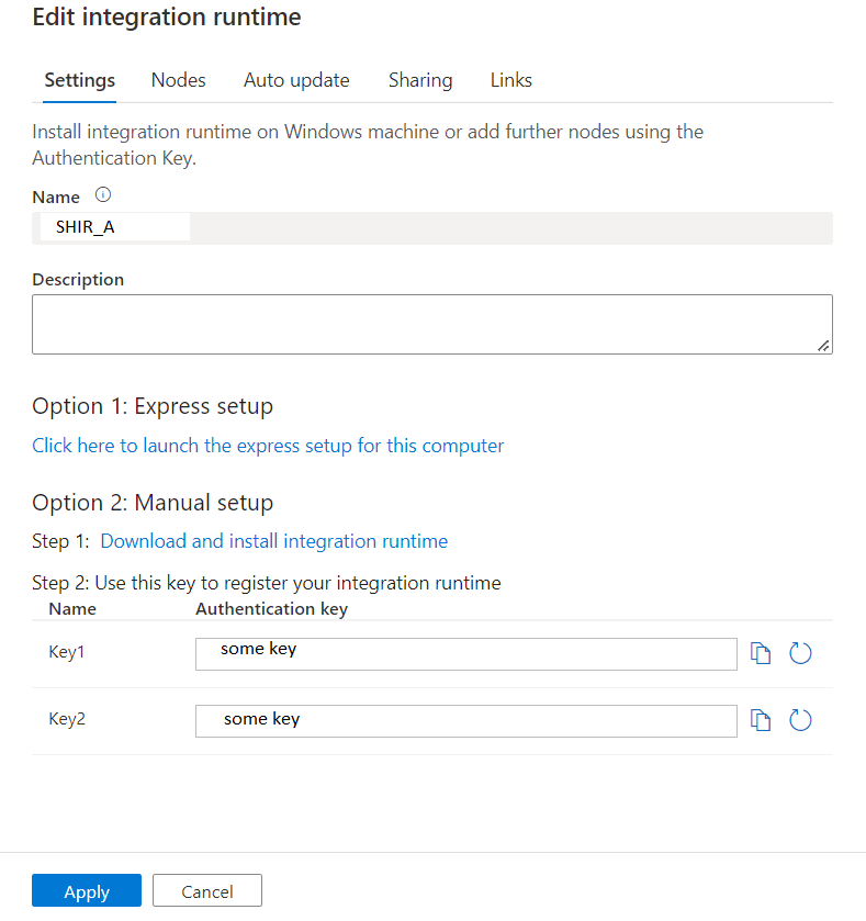 Different keys when sharing self-hosted integration runtime from dev ...