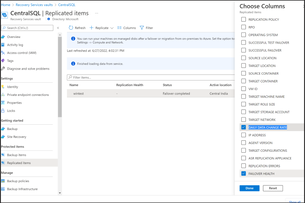 Replication Info In Asr Microsoft Qanda