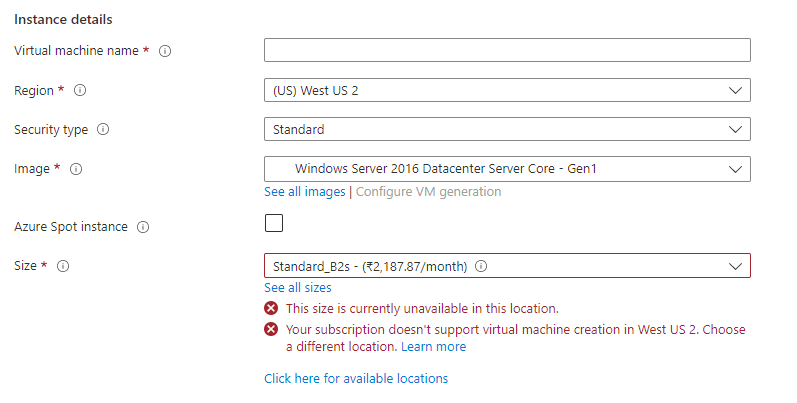 Can't create Free VM - Microsoft Q&A