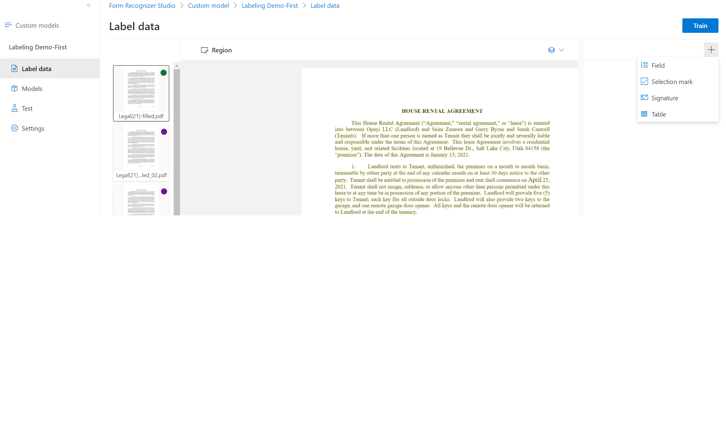 Bad accuracy for custom model with pdf samples created by me ...