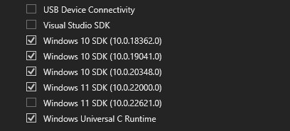 visual studio requires a new version of Windows to display this content ...