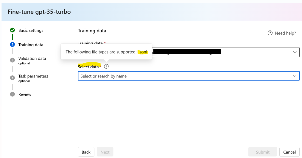 How do I use the same output model for many Windows AI Studio fine-tune ...