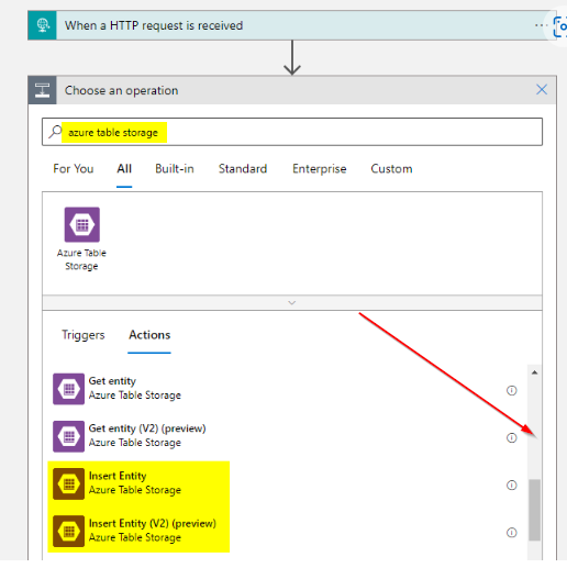 Insert Entities Into Local Storage Table Using Azure Logic Apps Microsoft Qanda 1091