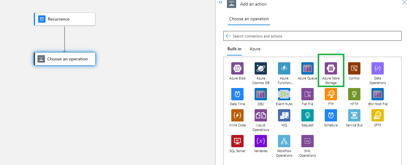 Insert Entities Into Local Storage Table Using Azure Logic Apps Microsoft Qanda