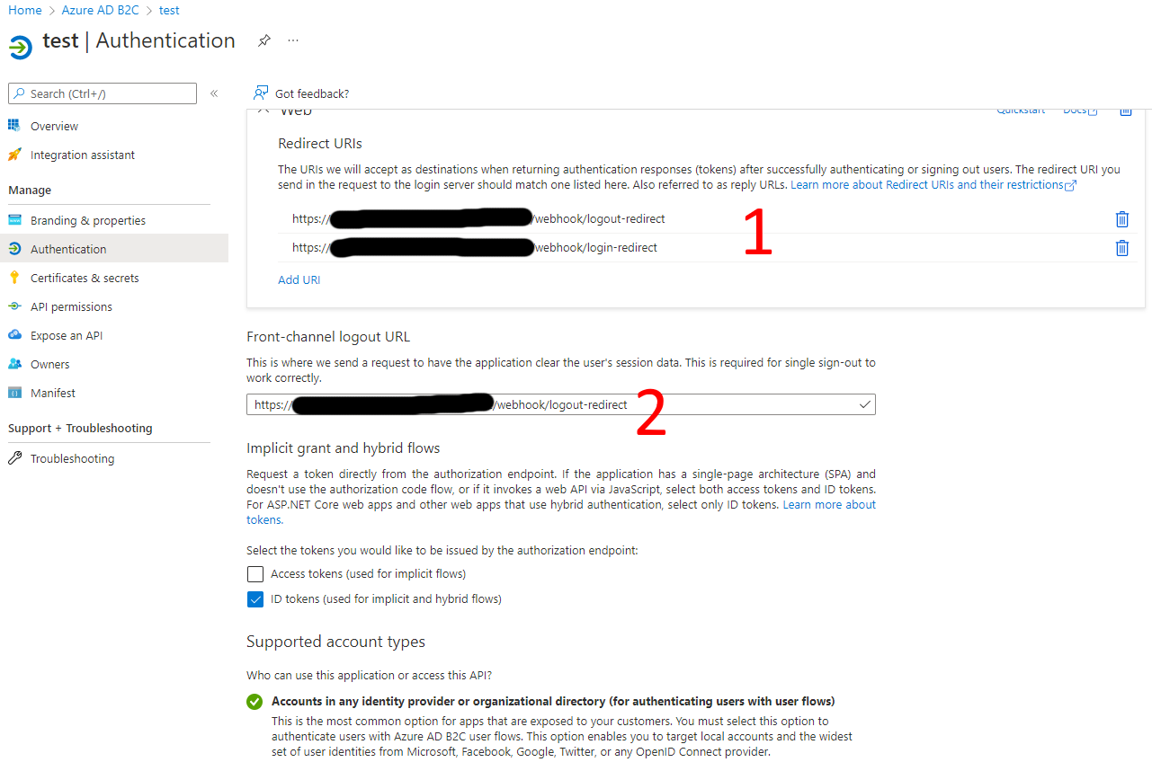 Azure AD B2C Sign-out issue - Microsoft Q&A