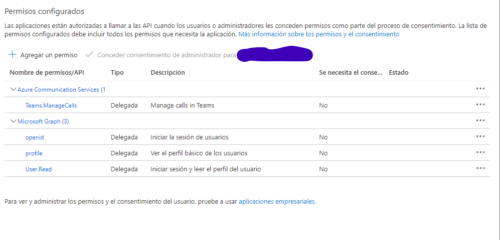 The application asked for scope 'Teams.ManageCalls' that doesn't exist on the resource ...