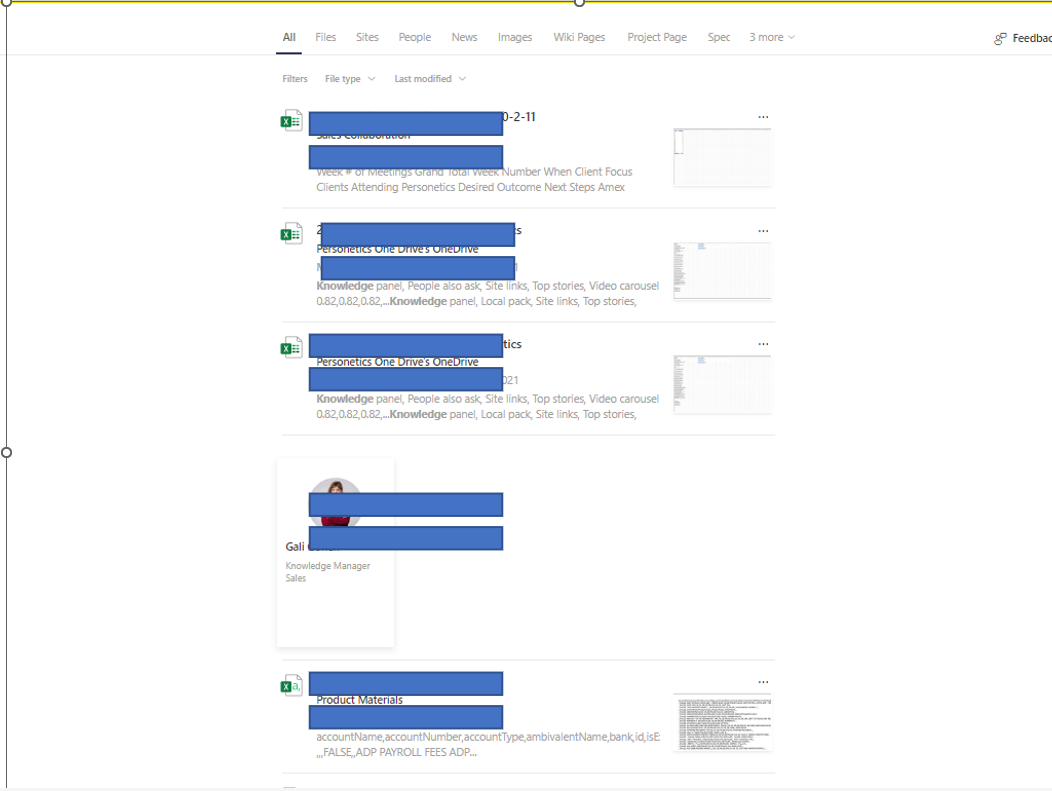 Left Side Tree Menu When in Search Result Page - Microsoft Q&A
