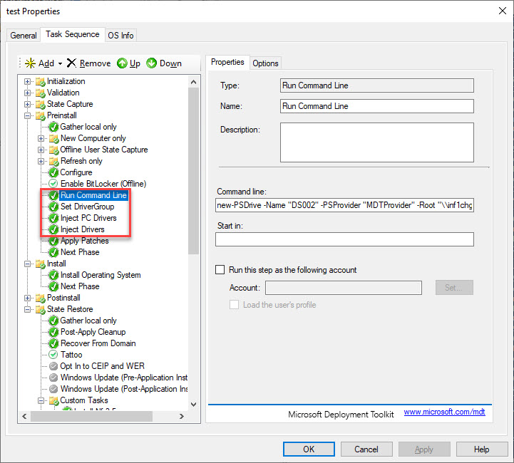 MDT - Driver manager - profile - if - Microsoft Q&A