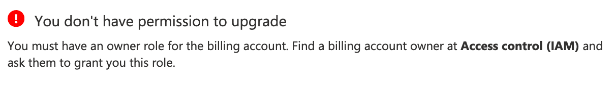 Upgrade form Free Plan - Microsoft Q&A