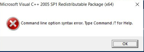 Got Error Command Line Option Syntax Error Type Command For Help 5383