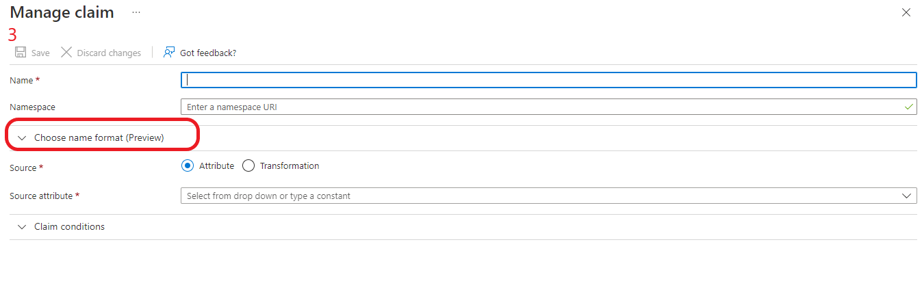 In Azure Ad Enterprise Applications Sso In Attributes And Claims New Preview Feature Choose