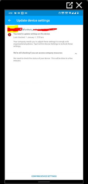 Intune company portal enrollment fails after android 12 upgrade on my ...