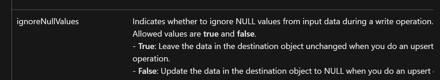 How to set null value for a Dynamics 365 CRM entity using DataFlow Sink - Microsoft Q&A