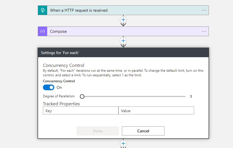 Logic Apps Foreach Loop Concurrency Control Within Scope Microsoft Qanda