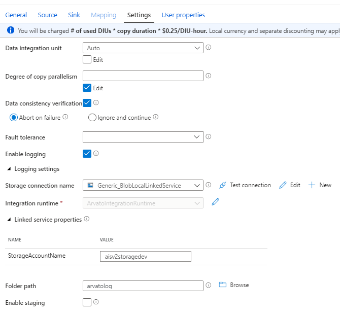 ADF - Copy Activity - Logging not happening - Microsoft Q&A