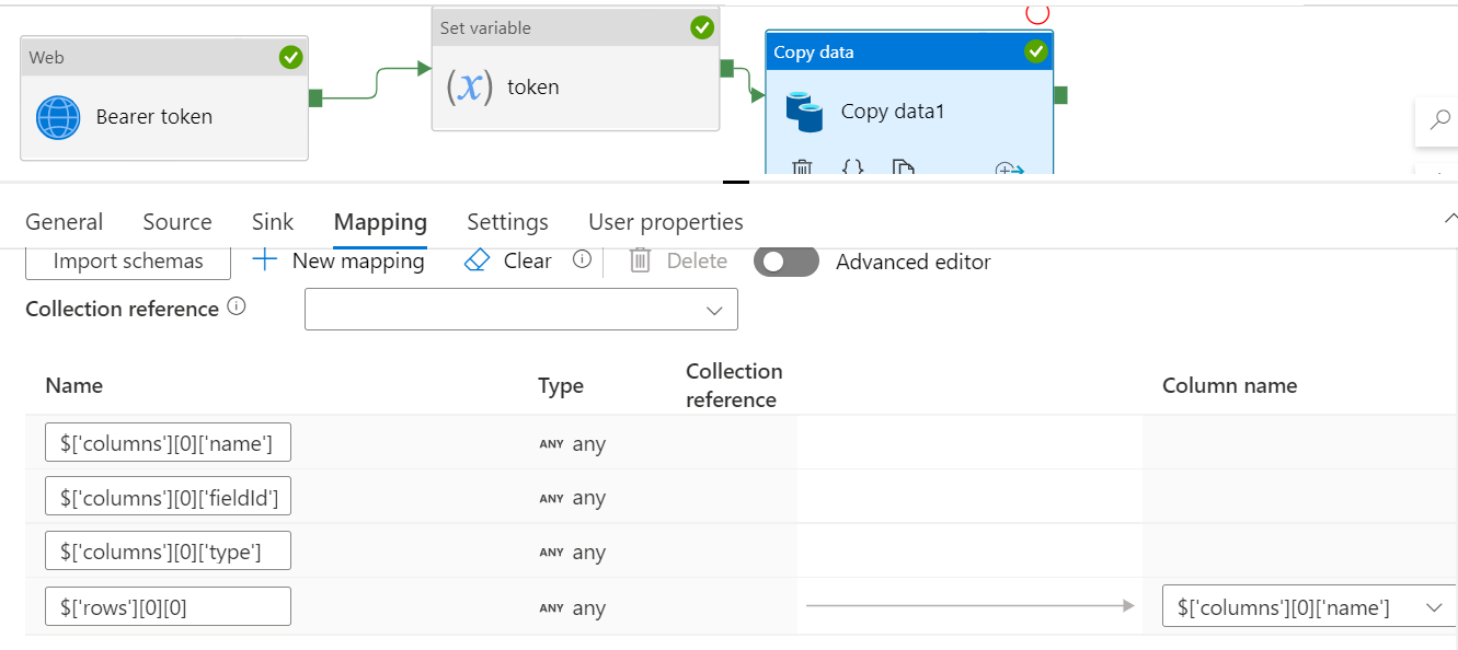 Trying to Map columns dynamically withing JSON file - Microsoft Q&A Trying to Map columns dynamically withing JSON file - Microsoft Q&A