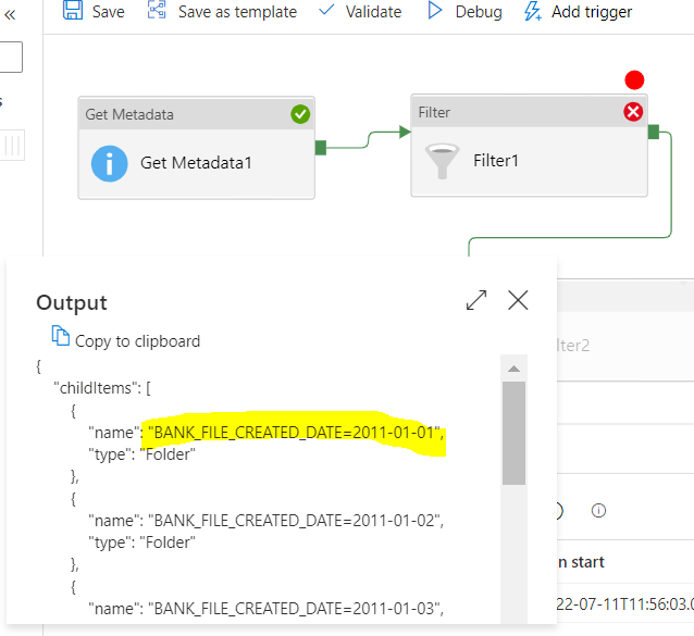 String Does Not Match The Field Condition In Data Fcatory Filter Activity Microsoft Qanda