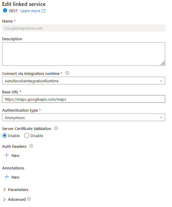 Data Flow External Call Transform Does Not Appear To Add Row Specific Url Query Parameters Or