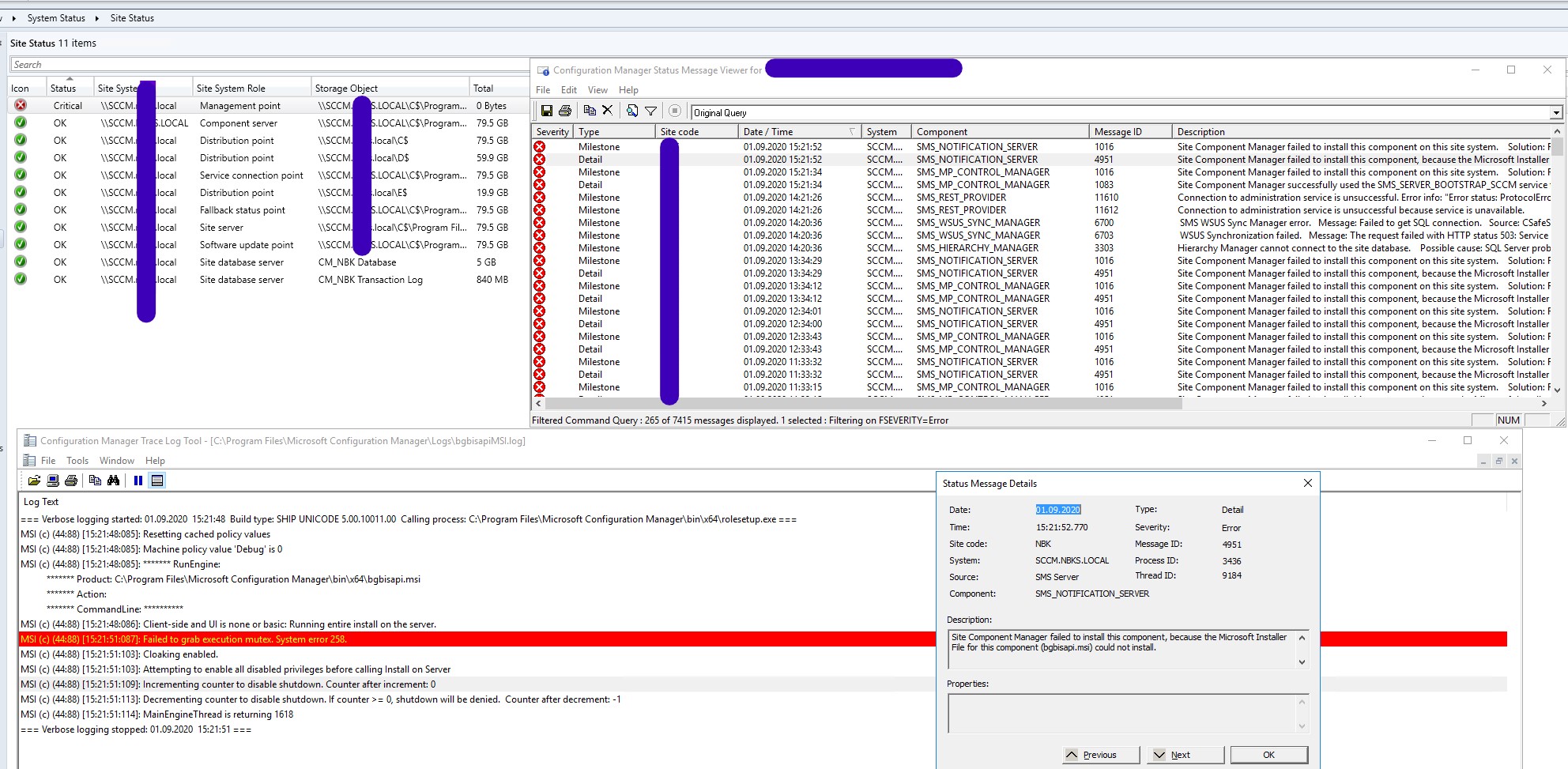 SCCM client push Error - Microsoft Q&A