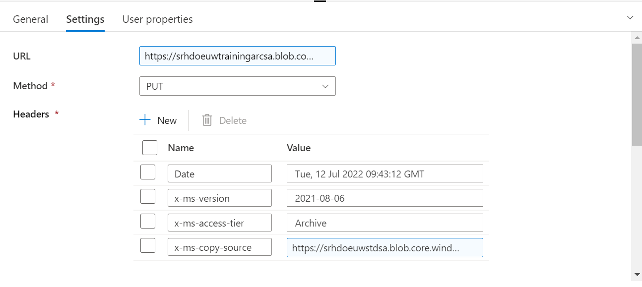 Unable to move data from one storage account to another storage account ...